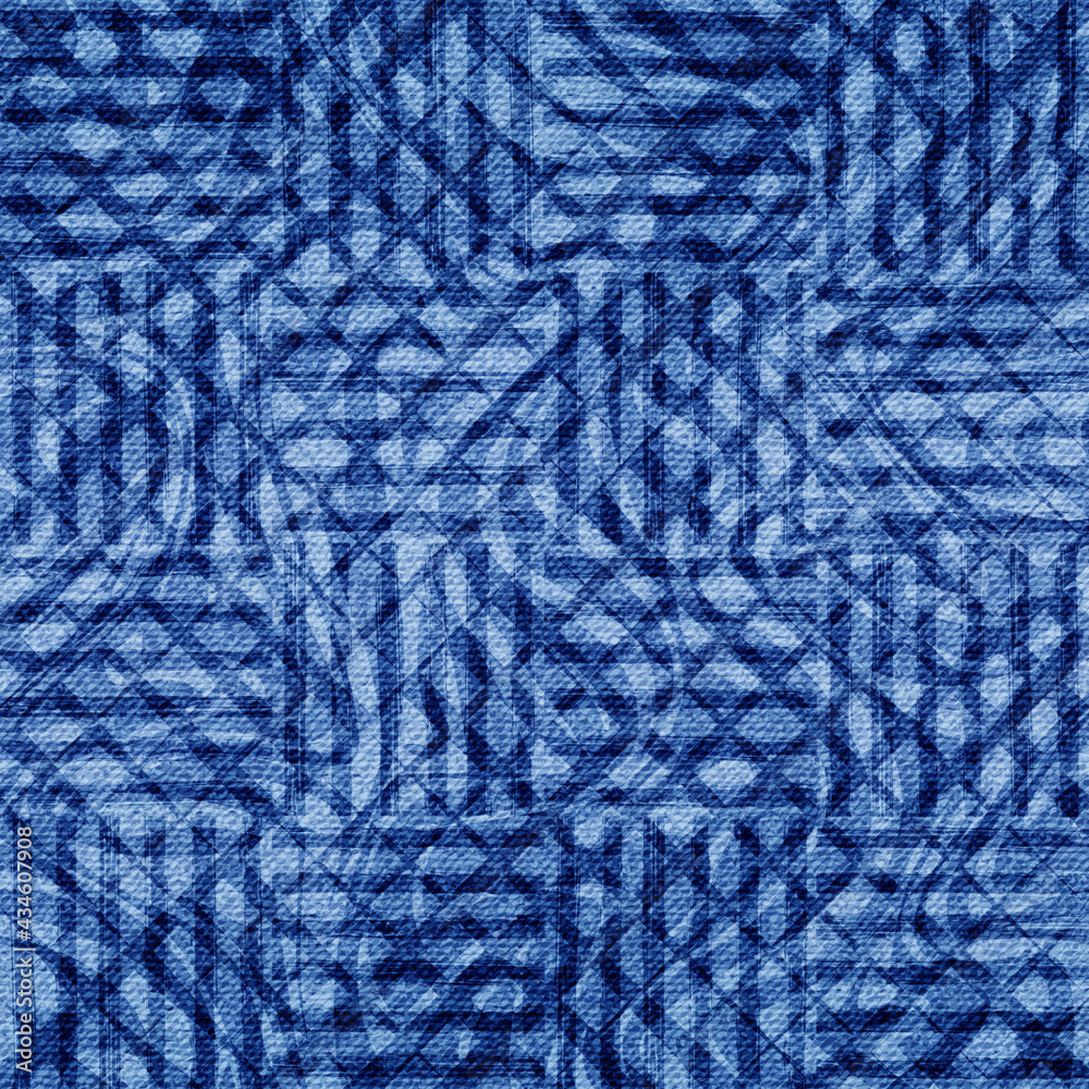 Blue Modern Fabric Patterns