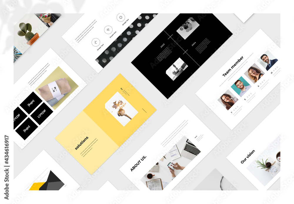 Planning Presentation Layout Stock Template | Adobe Stock