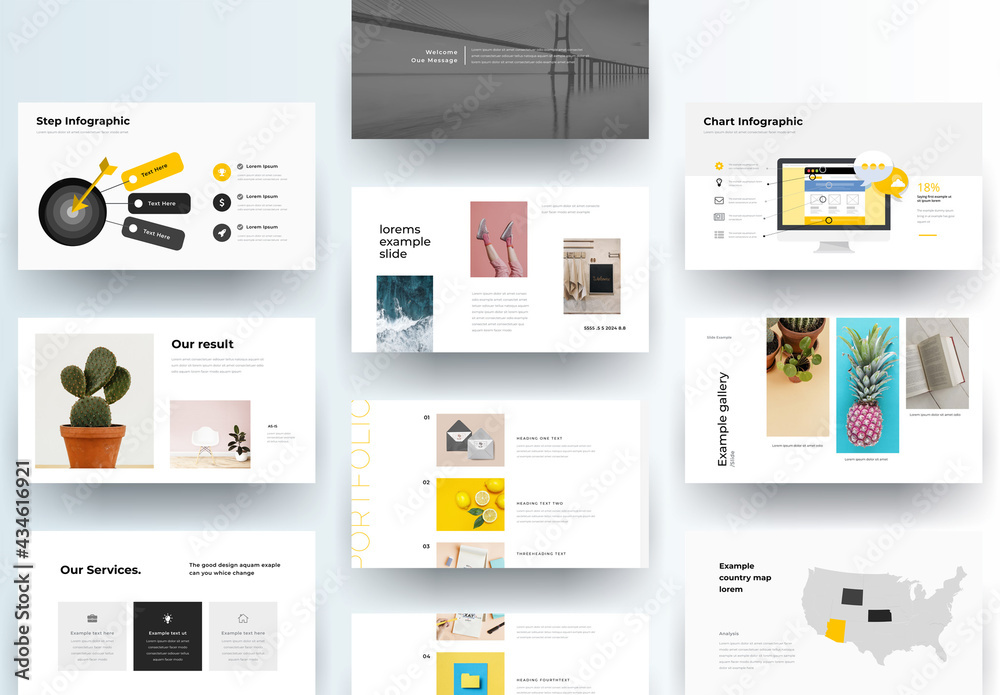 Simple Presentation Layout Stock Template | Adobe Stock