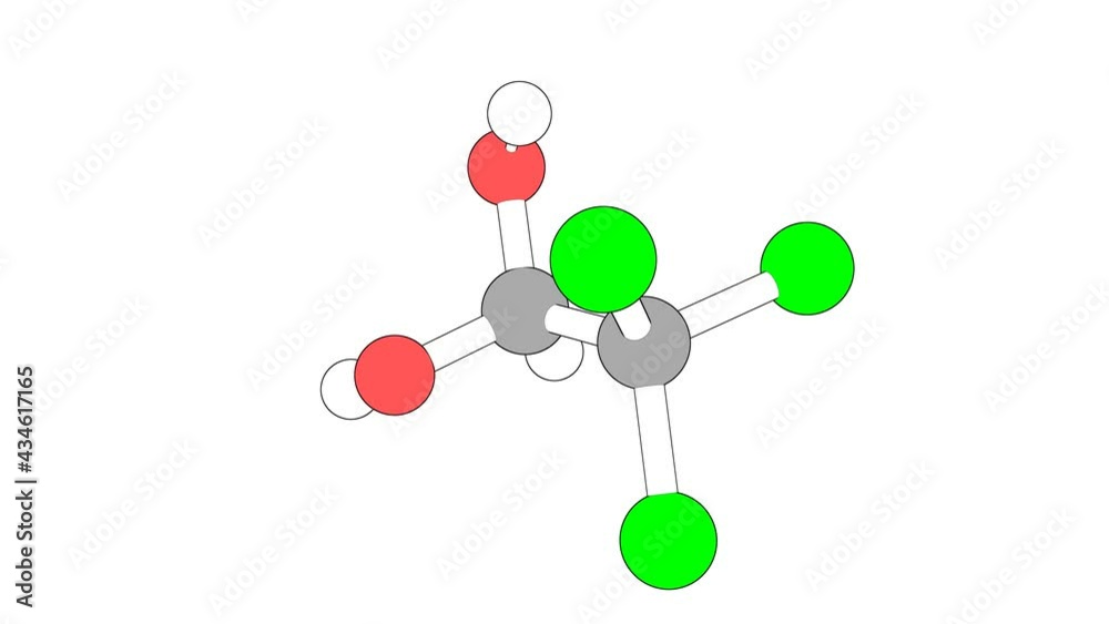 Video Stock 360º realistic 3D view of Chloral Hydrate as a seamless ...