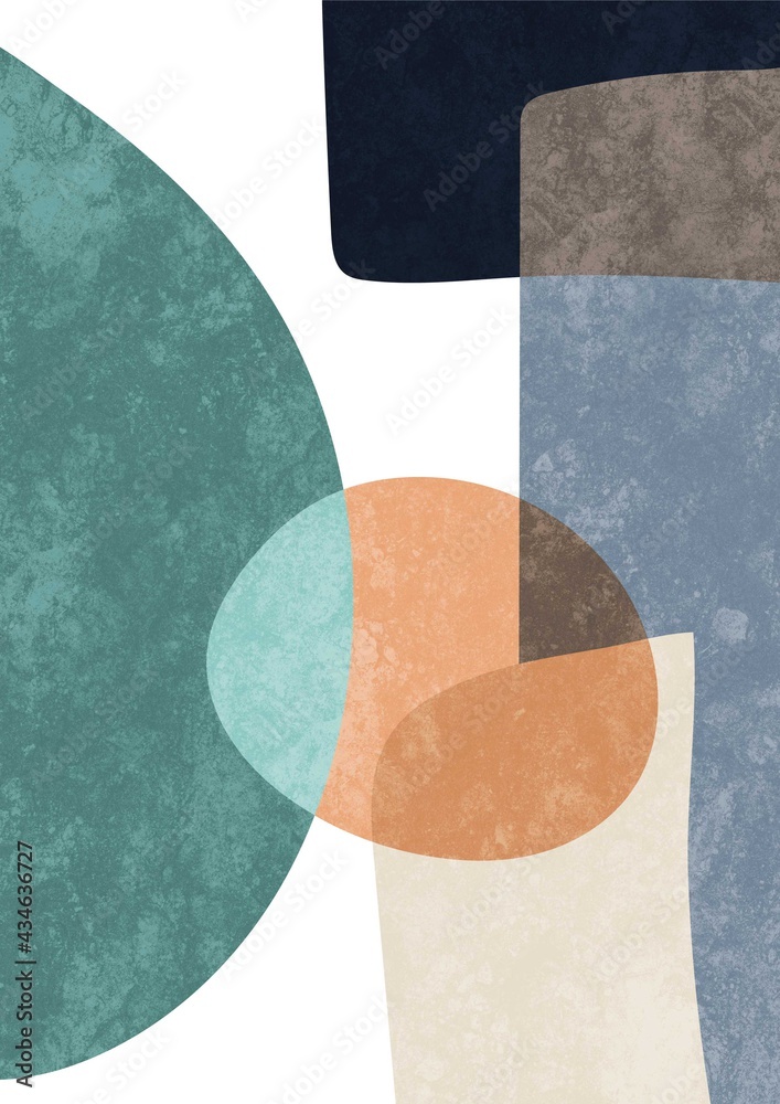 Vintage background with cold colors and stone wall texture. Modern ...