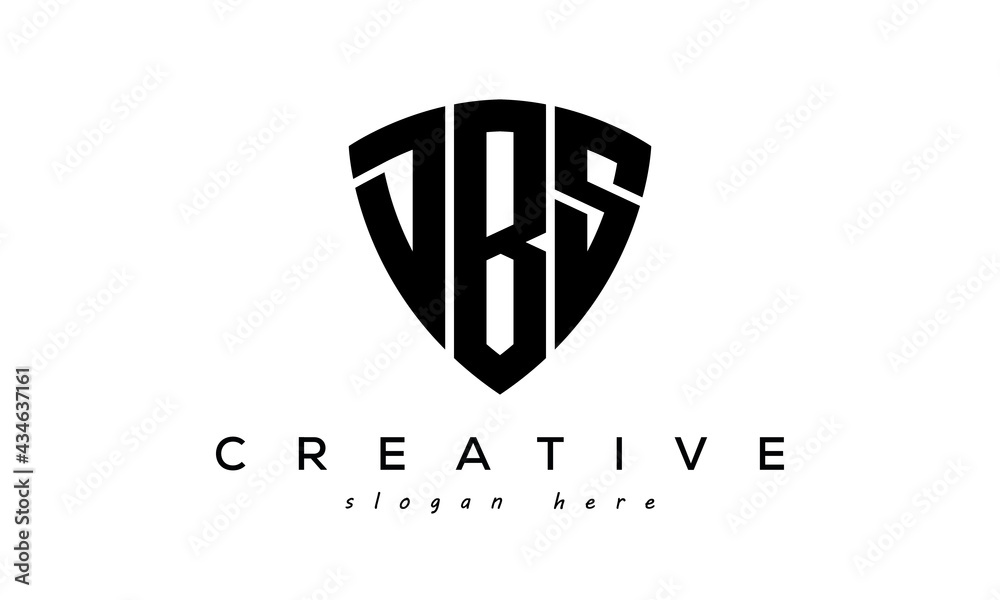 DBS letter creative logo with shield Stock Vector | Adobe Stock