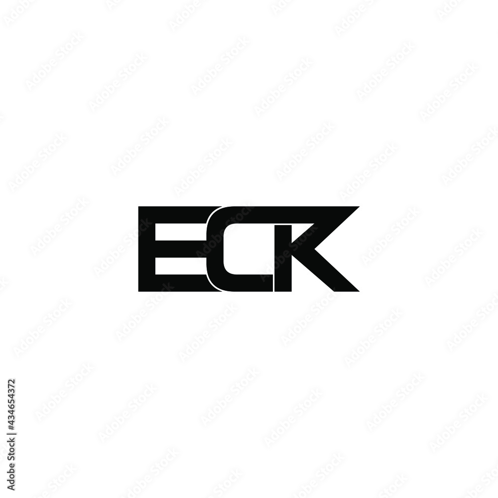 eck letter original monogram logo design Stock Vector | Adobe Stock