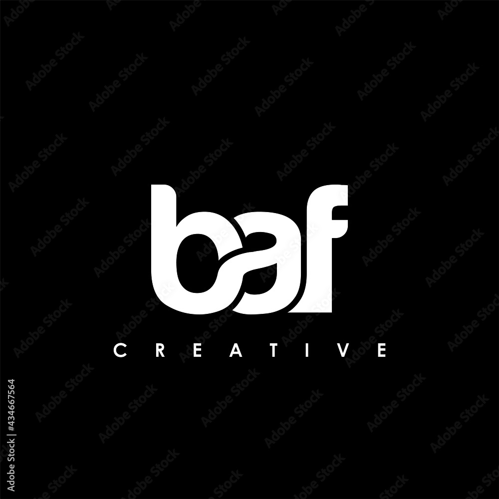 BAF Letter Initial Logo Design Template Vector Illustration Stock ...