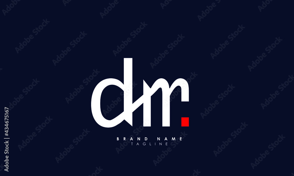 Alphabet letters Initials Monogram logo dm, md, d and M Stock Vector ...