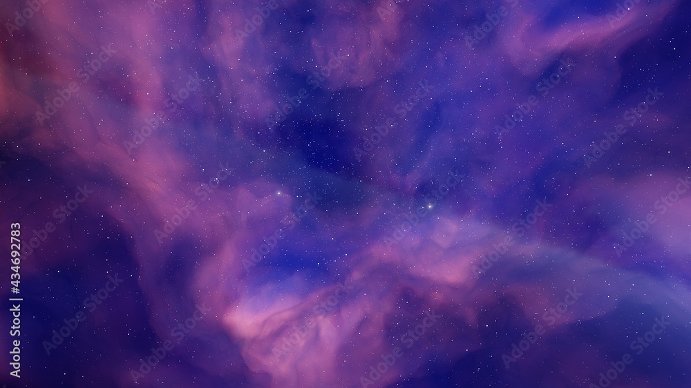 red-violet nebula in outer space, horsehead nebula, unusual colorful ...