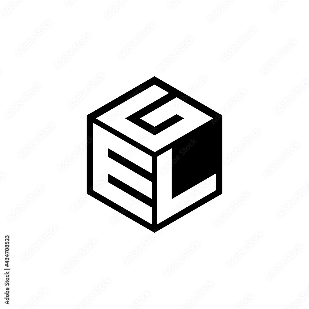 ELG letter logo design with white background in illustrator, vector ...
