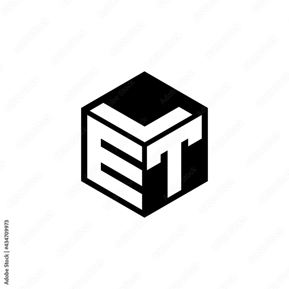 ETL letter logo design with white background in illustrator, vector ...