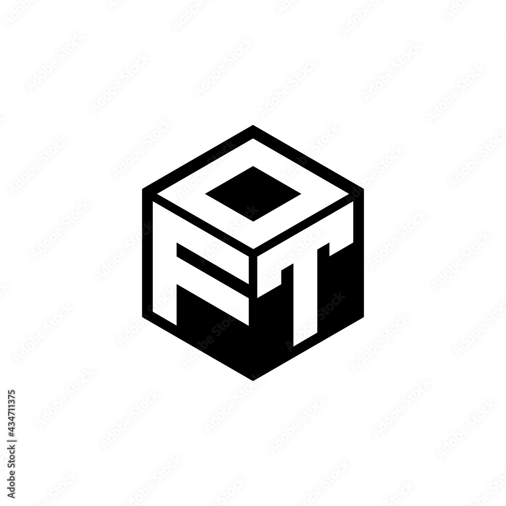 FTO letter logo design with white background in illustrator, vector ...