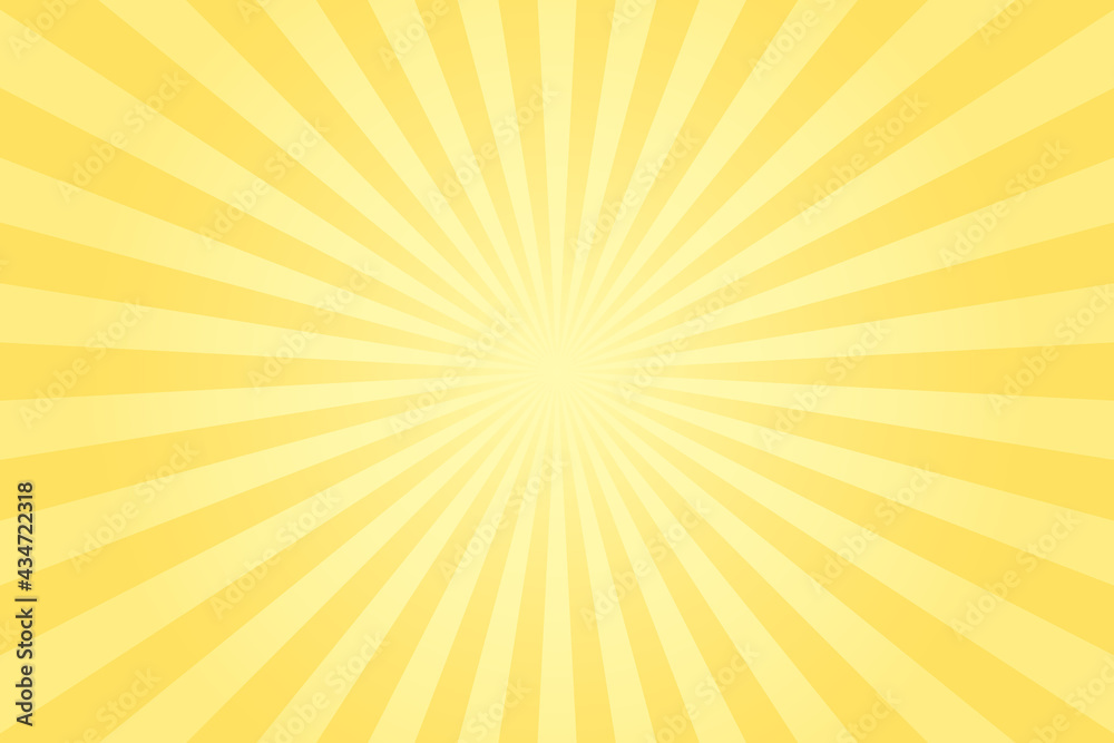 Vector background in comic book style with sunburst and gradient. Retro ...