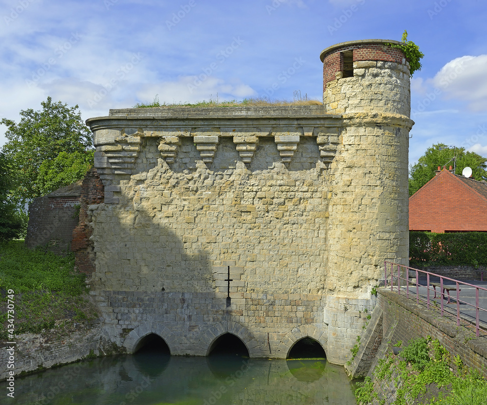 Cambrai, France - Porte des Arquets. The water gate that allowed the ...