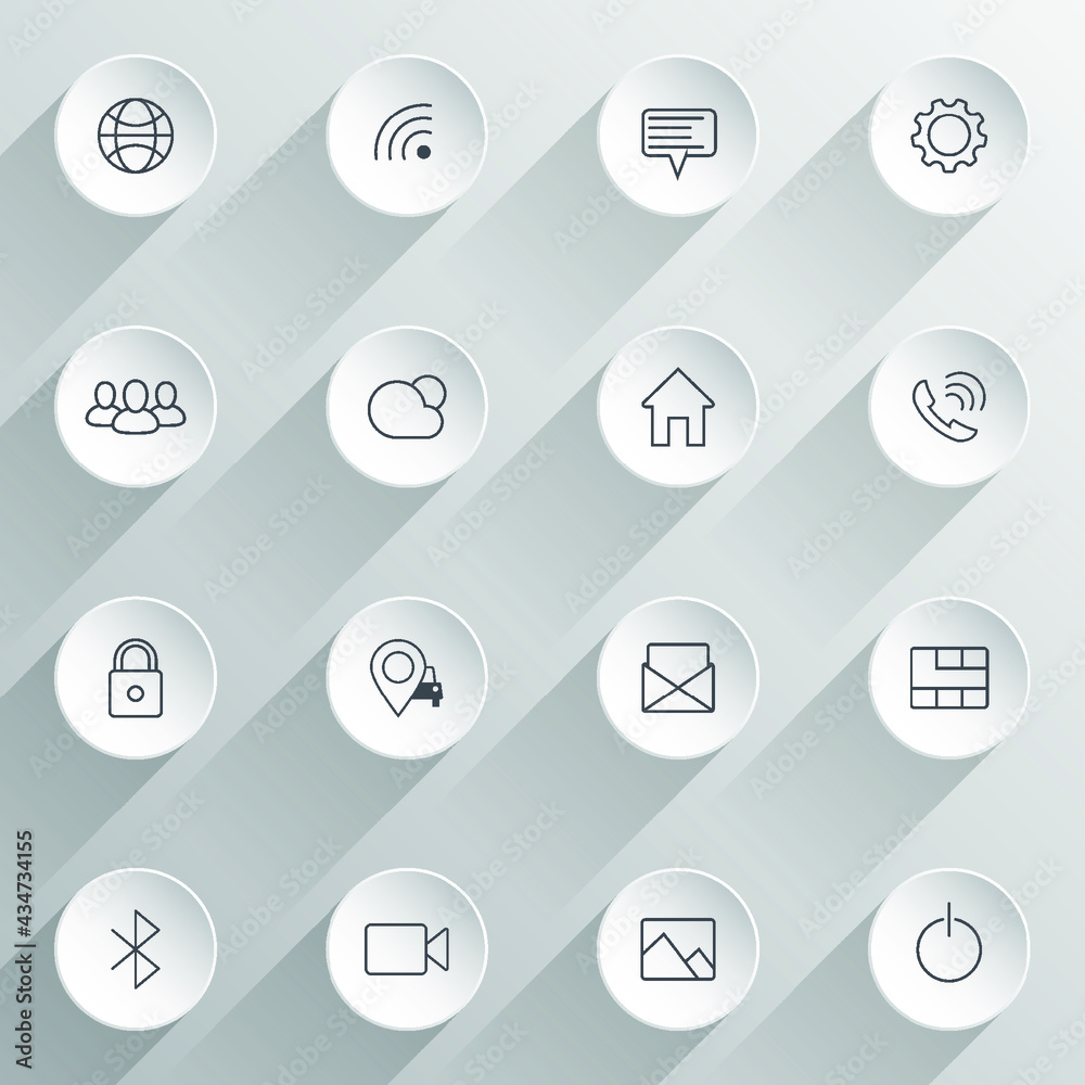 Keyboard for controlling mobile devices. Abstract vector illustration ...