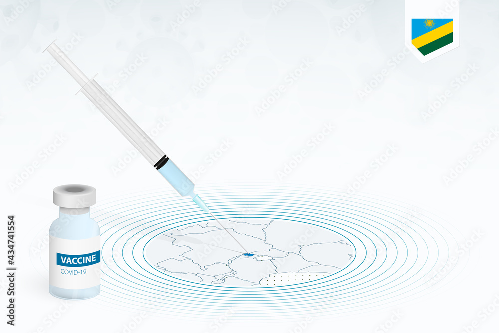 COVID-19 vaccination in Rwanda, coronavirus vaccination illustration ...