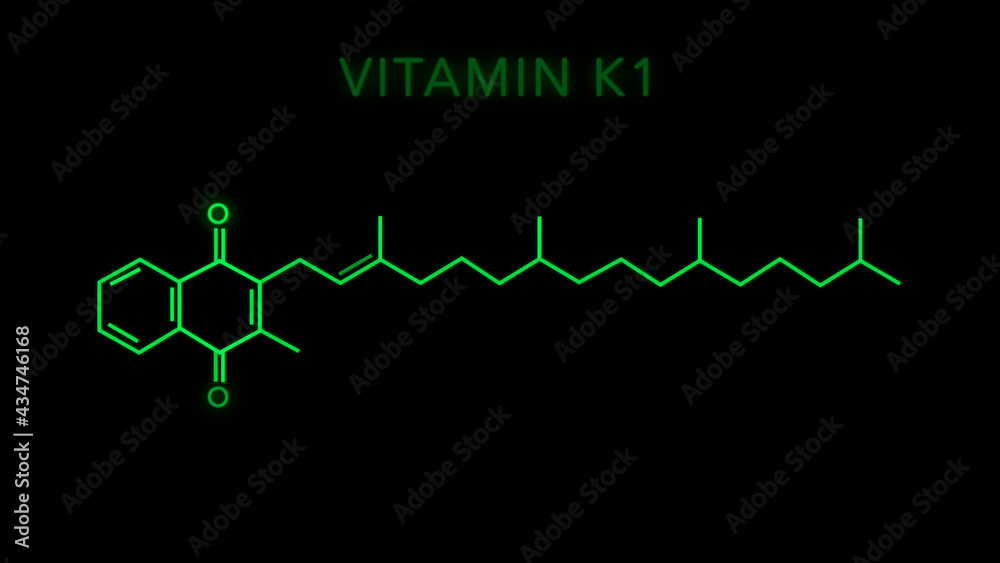 Phytomenadione also known as vitamin K1 or phylloquinone Molecular ...