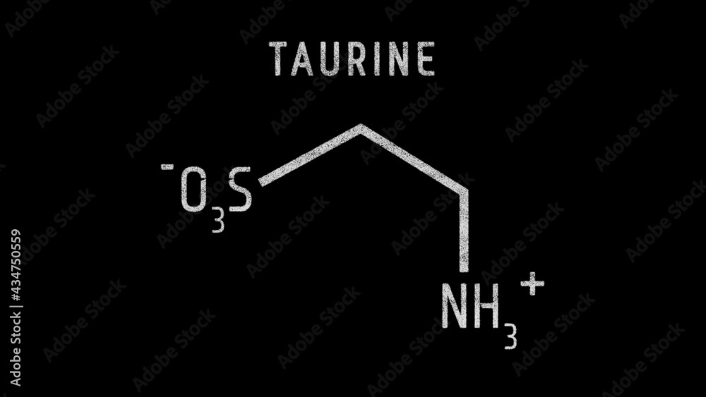Taurine or 2-aminoethanesulfonic acid acid Molecular Structure Symbol ...