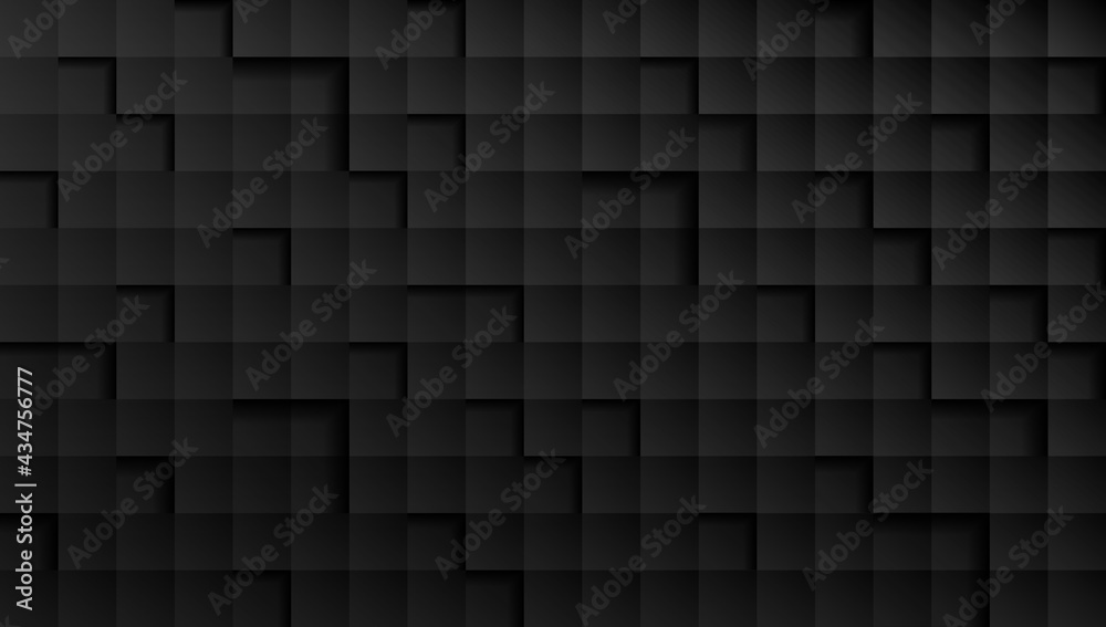 Abstract square black and gray color background with copy space. Modern ...
