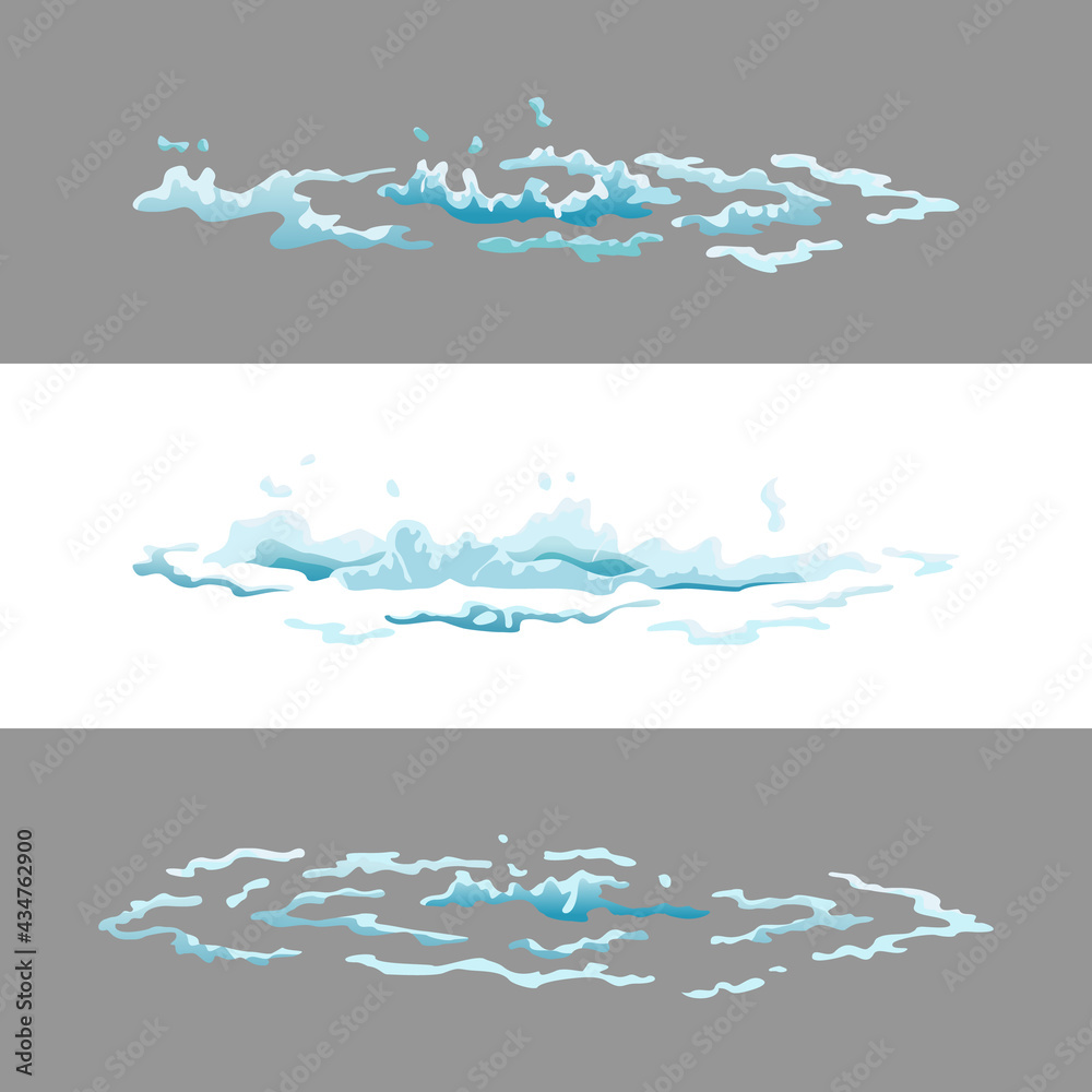 Sprite water splash animation. Shock waves on transparent background ...