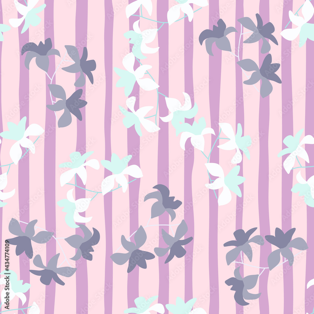 Purple Hawaiian Flowers Background