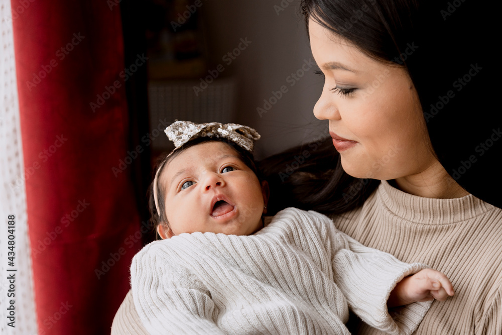 Hispanic Mother And Newborn