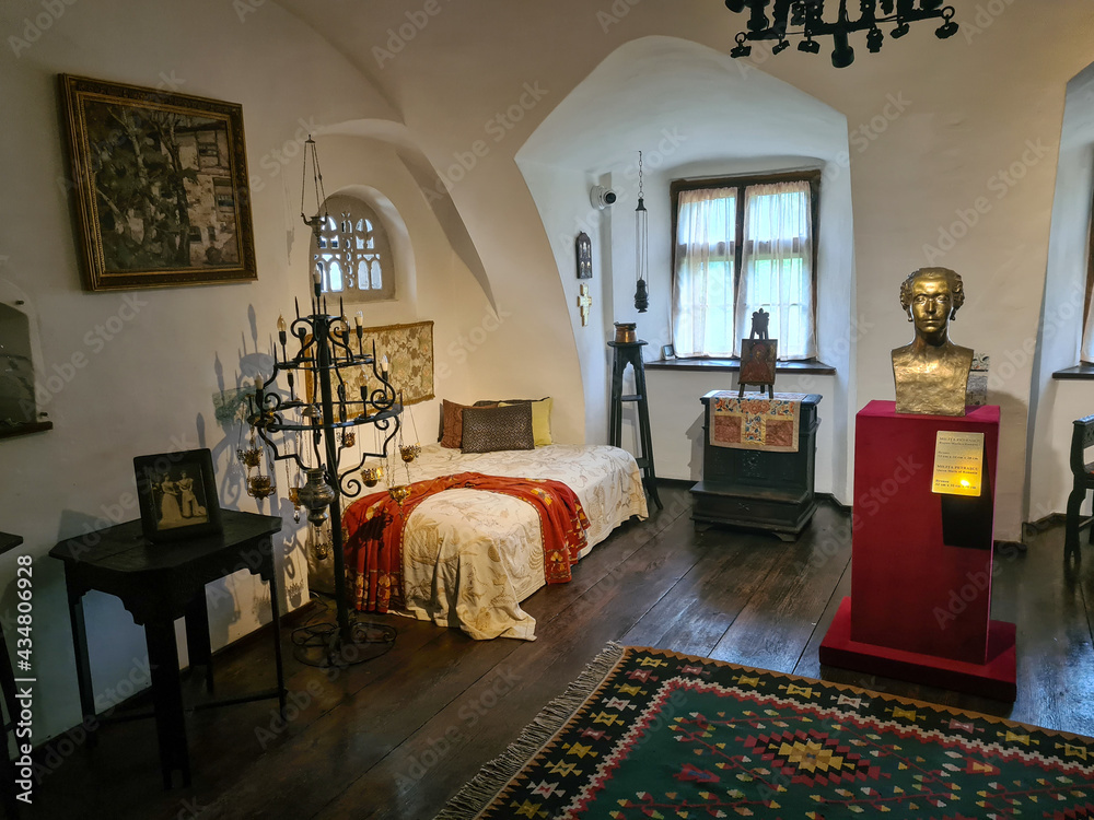 Details with the interior of the Bran Castle, known also as Dracula’s ...
