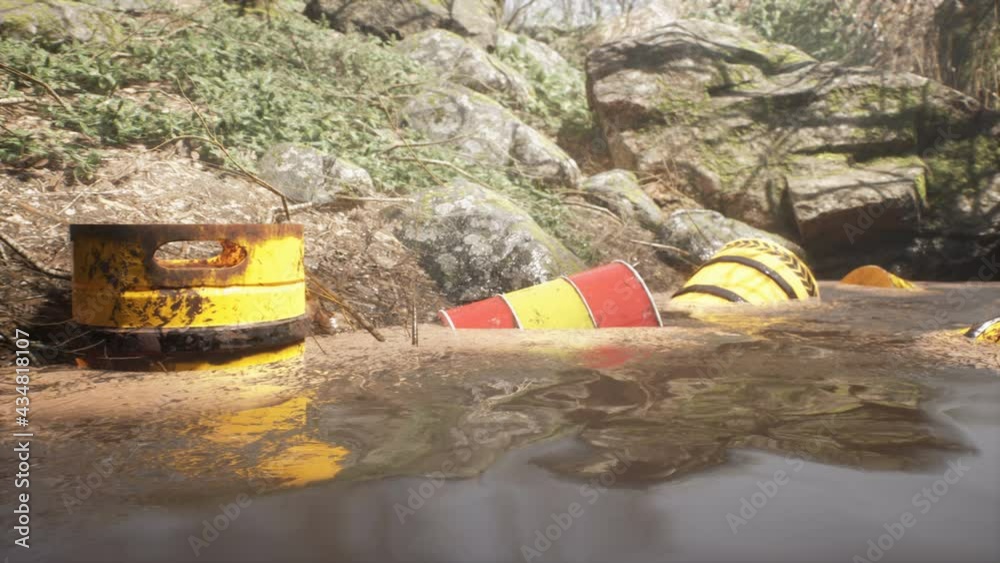 The toxic swamp is littered with barrels of chemicals that pollute and ...