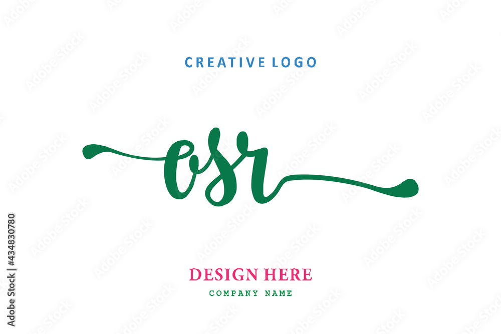 OSR lettering logo is simple, easy to understand and authoritative ...