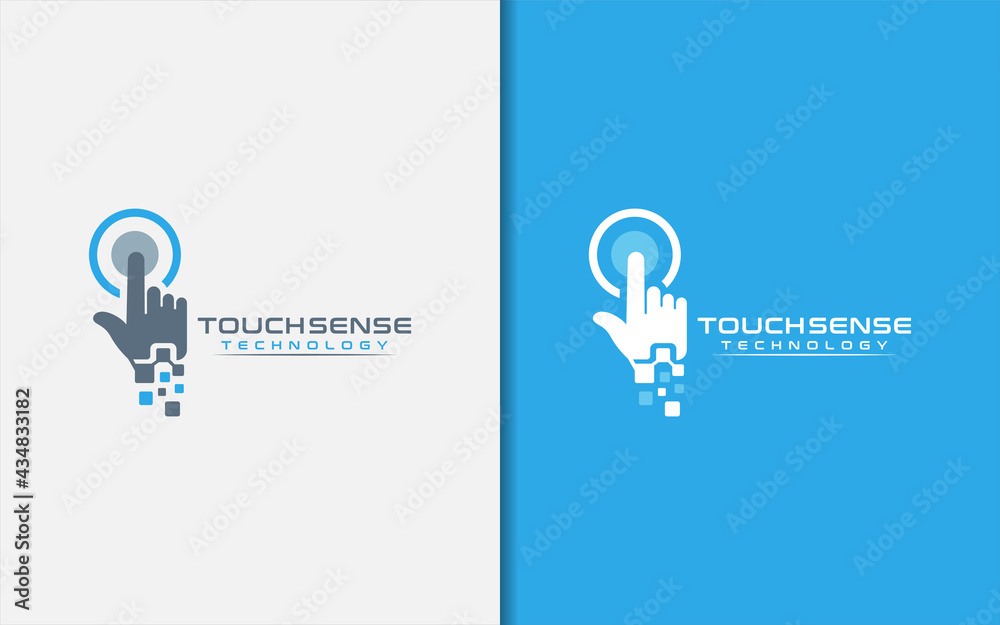 Abstract Digital Touch Finger Logo Design, Usable for Business and ...