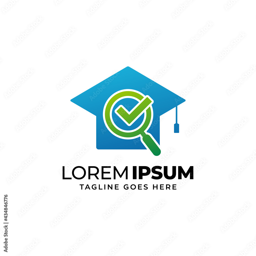 Education Analytic logo design template Stock Vector | Adobe Stock