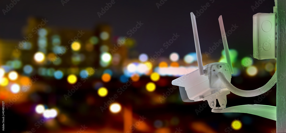 IP CCTV infrared camera signal for Checking speed of cars on high way ...