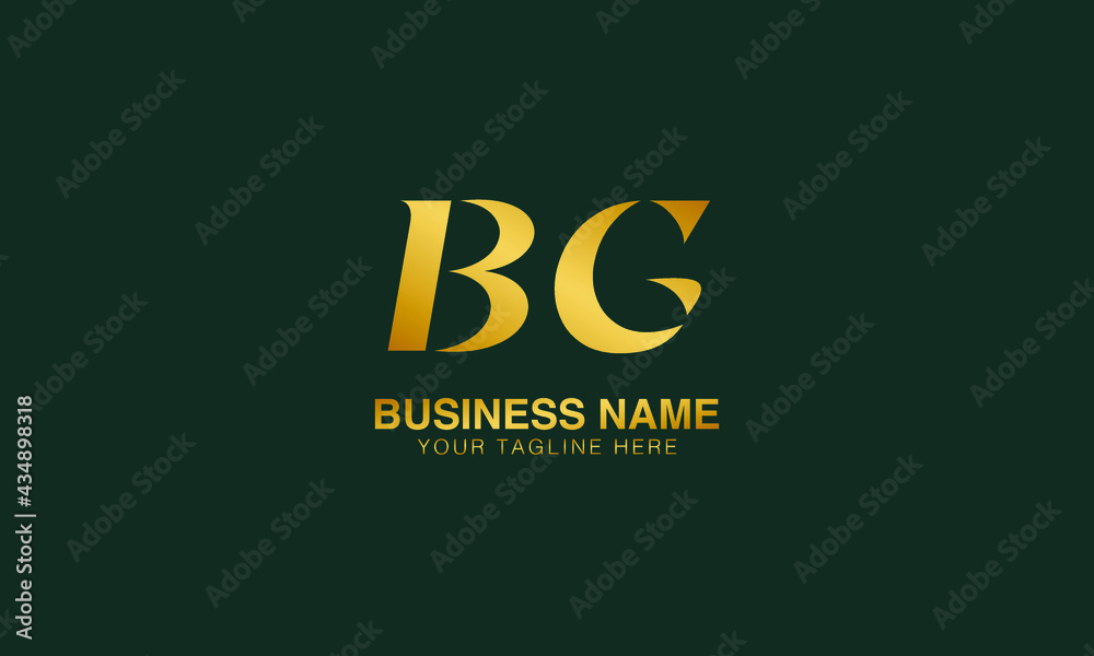 BG B G initial logo | initial based abstract modern minimal creative ...