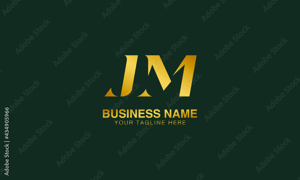 JM J M initial logo | initial based abstract modern minimal creative ...