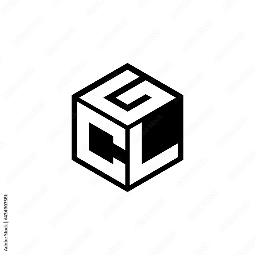 CLG letter logo design with white background in illustrator, vector ...