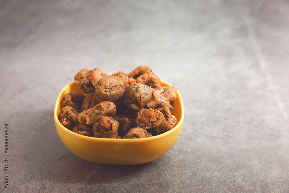 Indian traditional snack spicy Pakoda Stock Photo | Adobe Stock