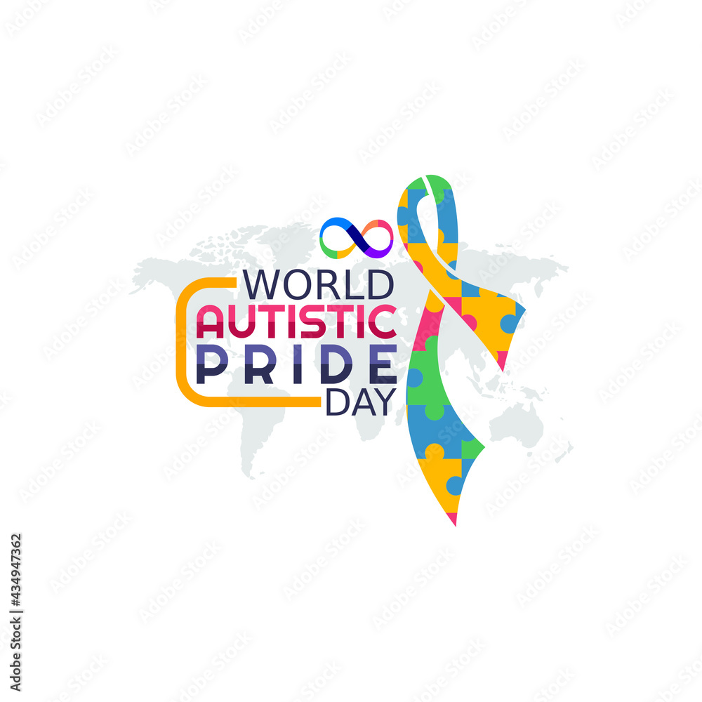 vector graphic of world autistic pride day good for world autistic ...