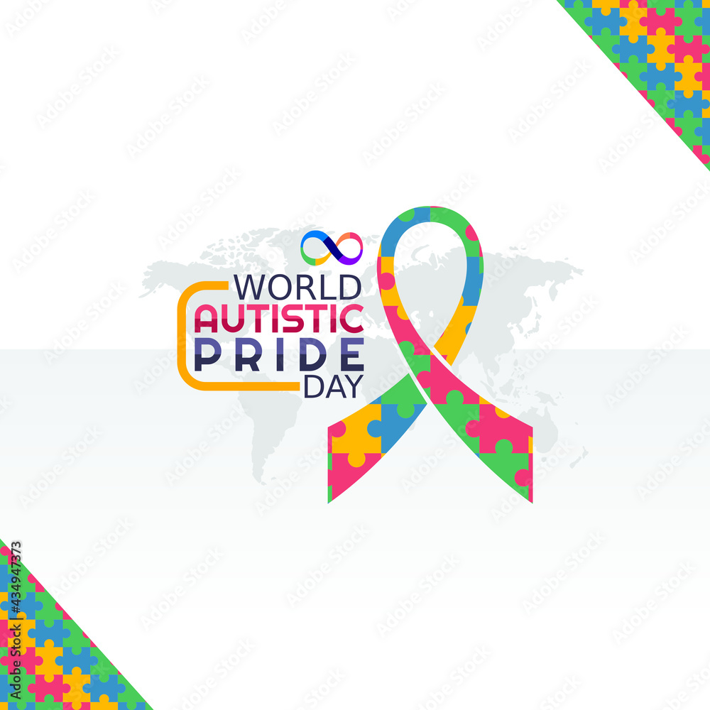 vector graphic of world autistic pride day good for world autistic ...