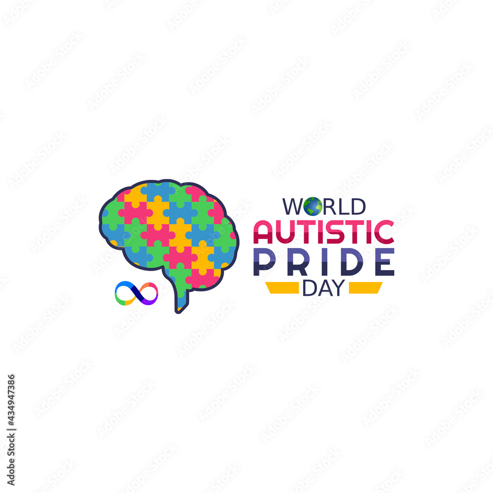 vector graphic of world autistic pride day good for world autistic ...