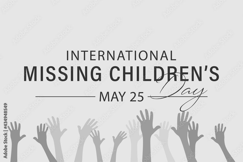 Vecteur Stock Vector illustration of International Missing Children's ...
