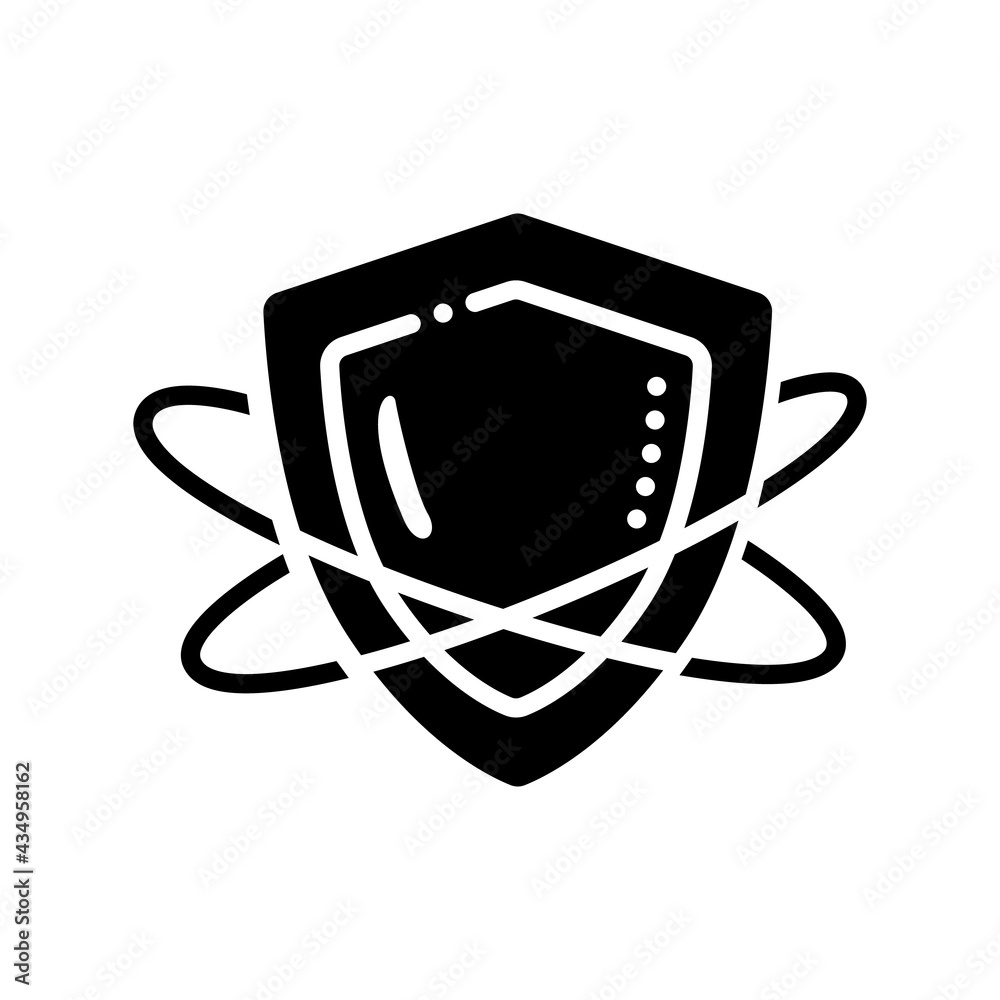 Innate immunity glyph icon. Immune system concept. Immunology. Body ...