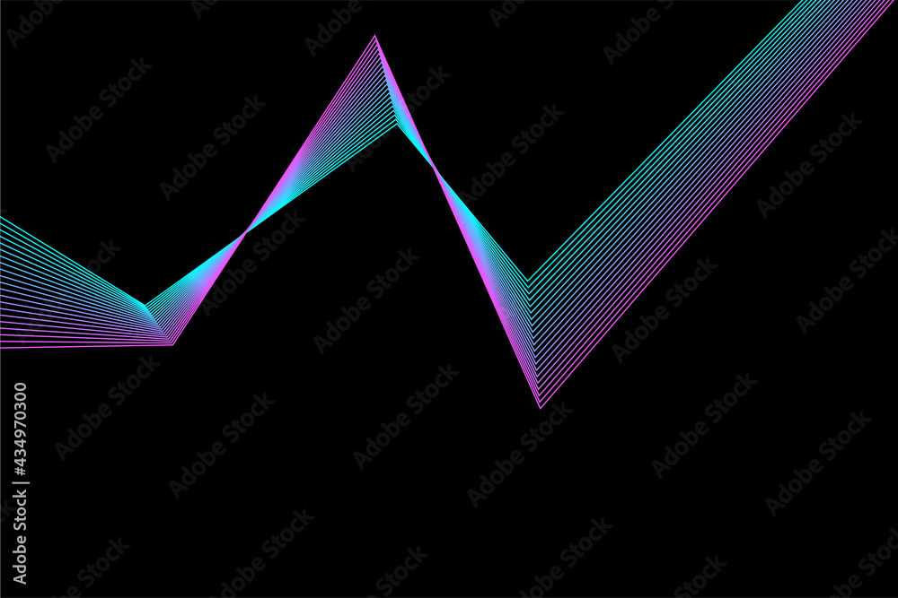 Line flexible stripes futuristic pattern background. Line artwork for ...