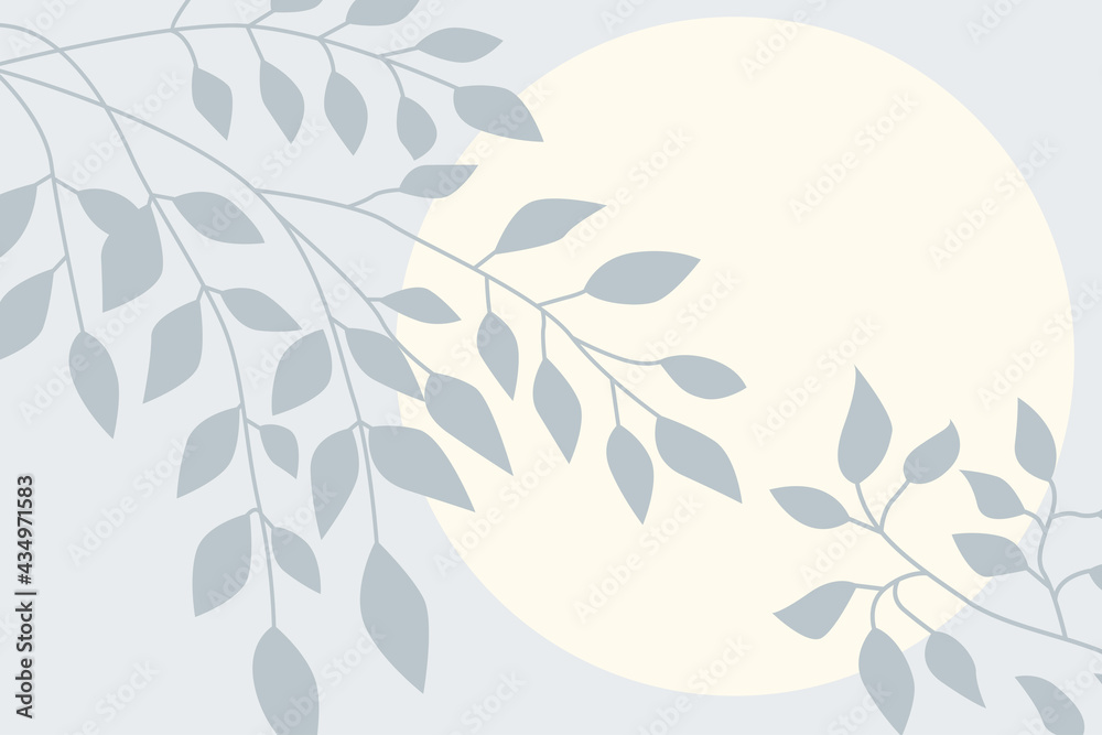 Tree branch pattern background. Minimalist plant branch art for design ...