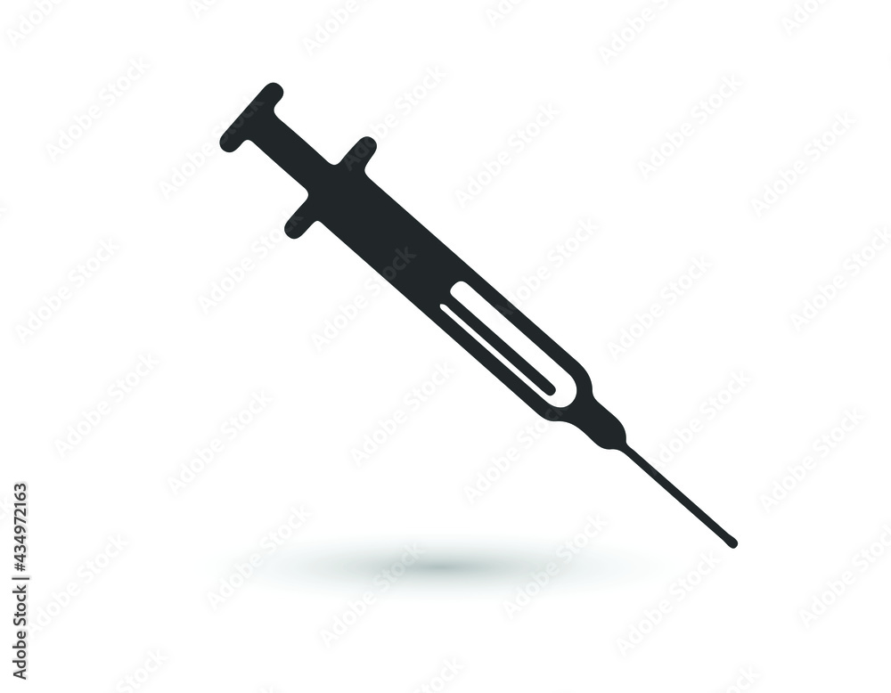 Syringe flat icon. You can be used syringe icon for several purposes ...