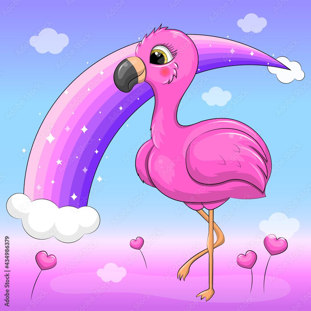 Rainbow Flamingo
