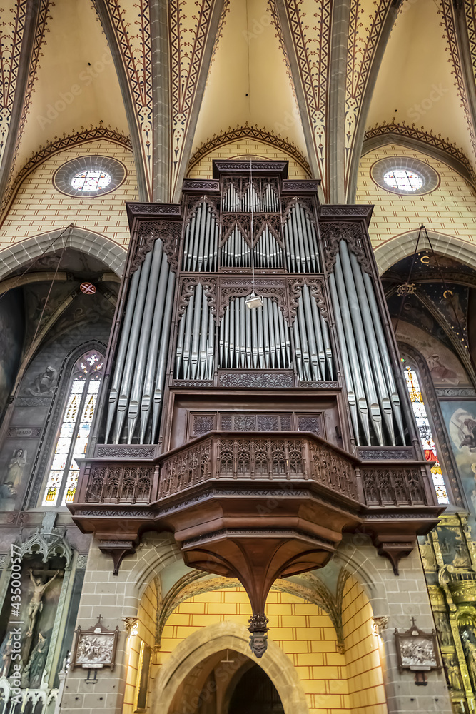 Interior of Roman Catholic Perpignan Cathedral of Saint John the ...