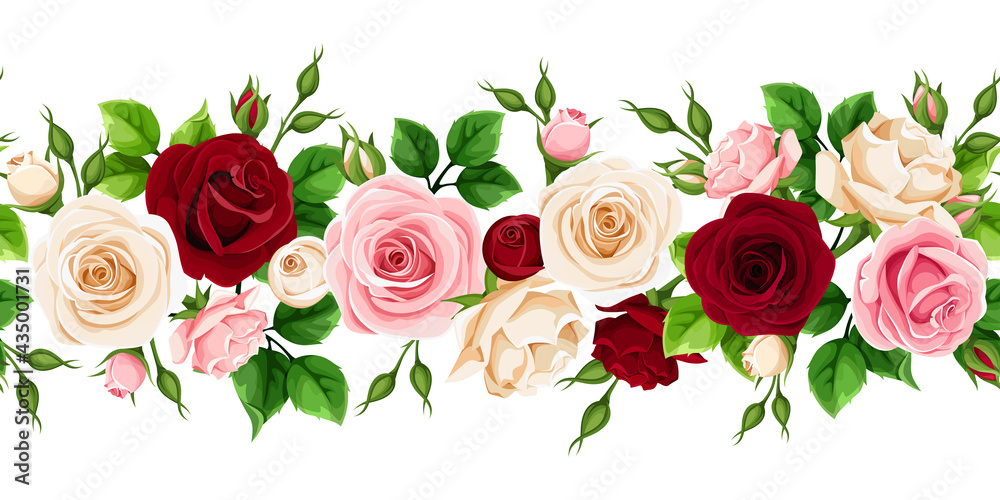 Pink And White Flower Borders | Best Flower Site