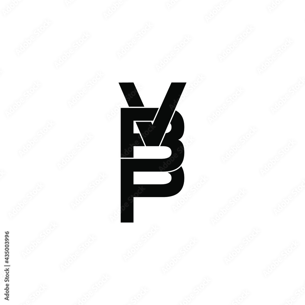 vbp letter original monogram logo design Stock Vector | Adobe Stock