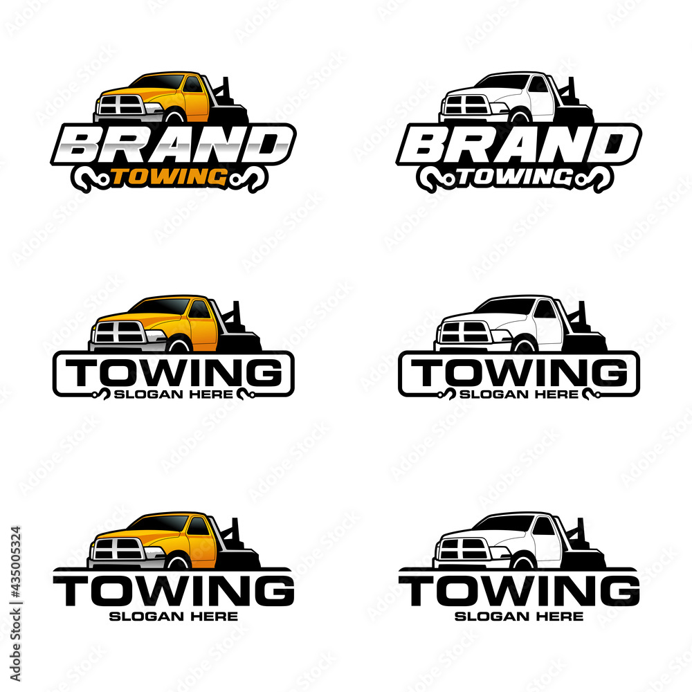 towing logo template Stock Vector | Adobe Stock
