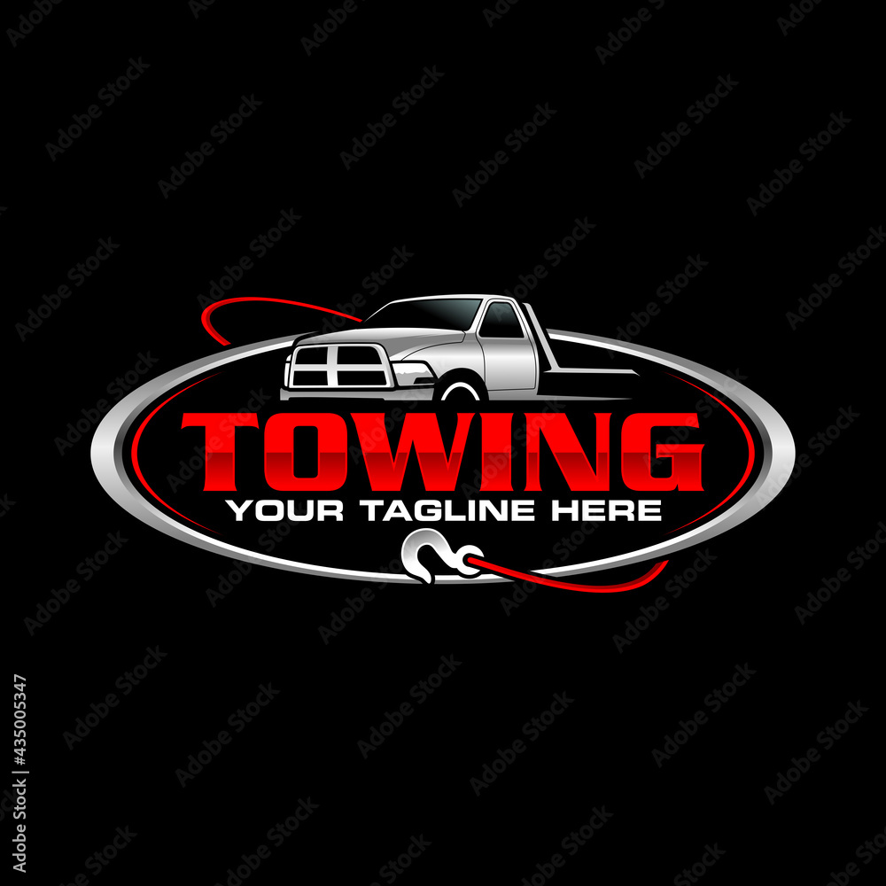 towing logo template Stock Vector | Adobe Stock