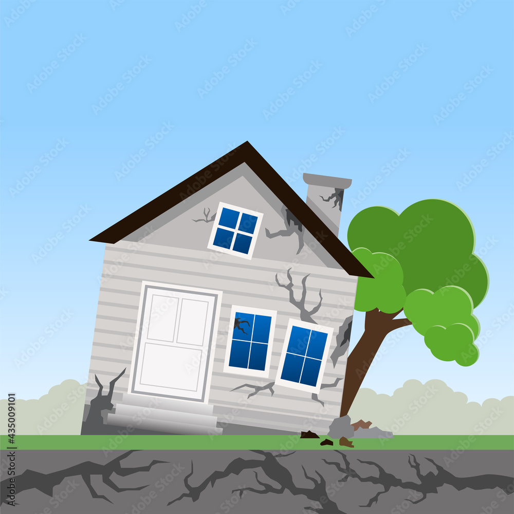 Earthquake , Natural disasters , The remains of a building after the ...