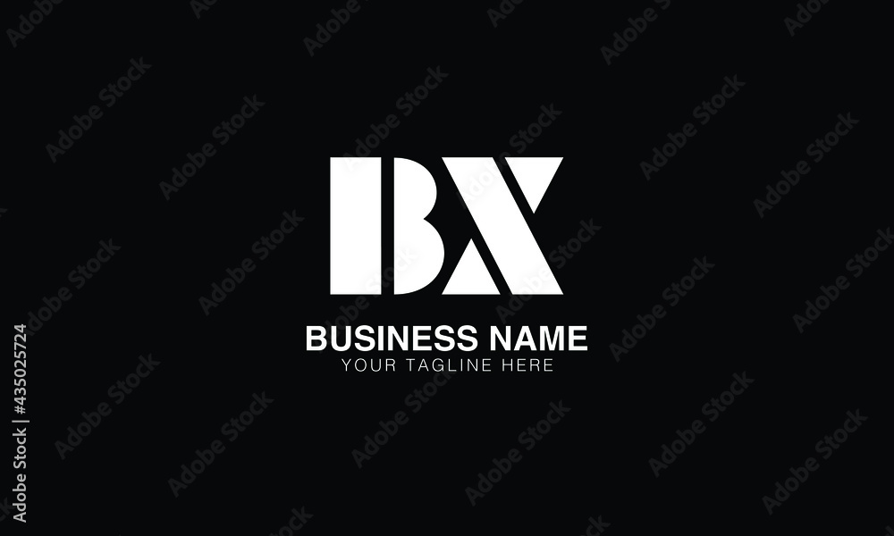 BX B X initial logo | initial based abstract modern minimal creative ...