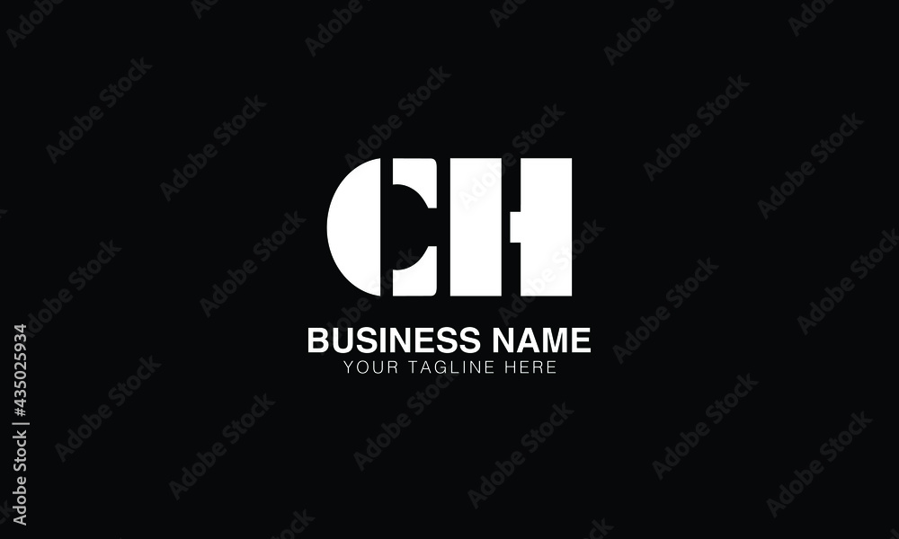 CH C H initial logo | initial based abstract modern minimal creative ...